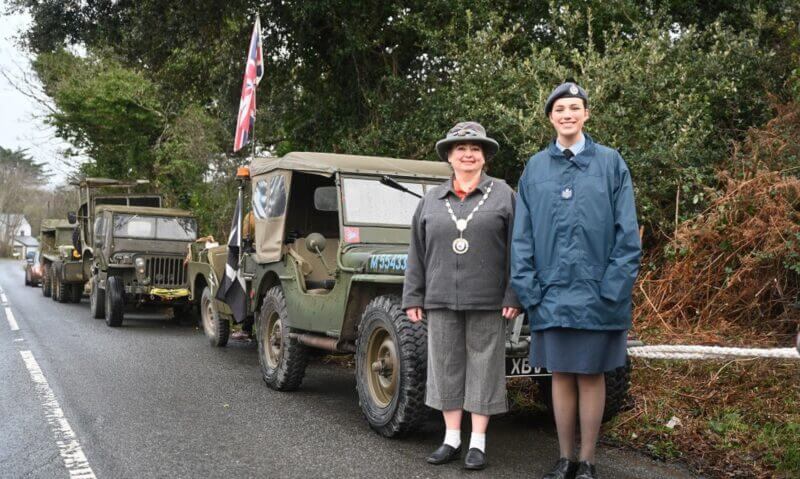 Camborne Mayor's Thrilling Ride with Military Vehicle Convoy ...
