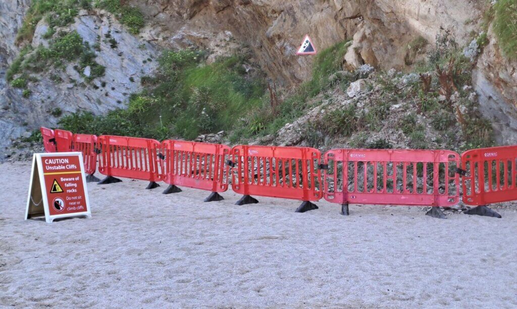 Cliff Fall at Newquay's Great Western Beach – Area Cordoned Off for ...