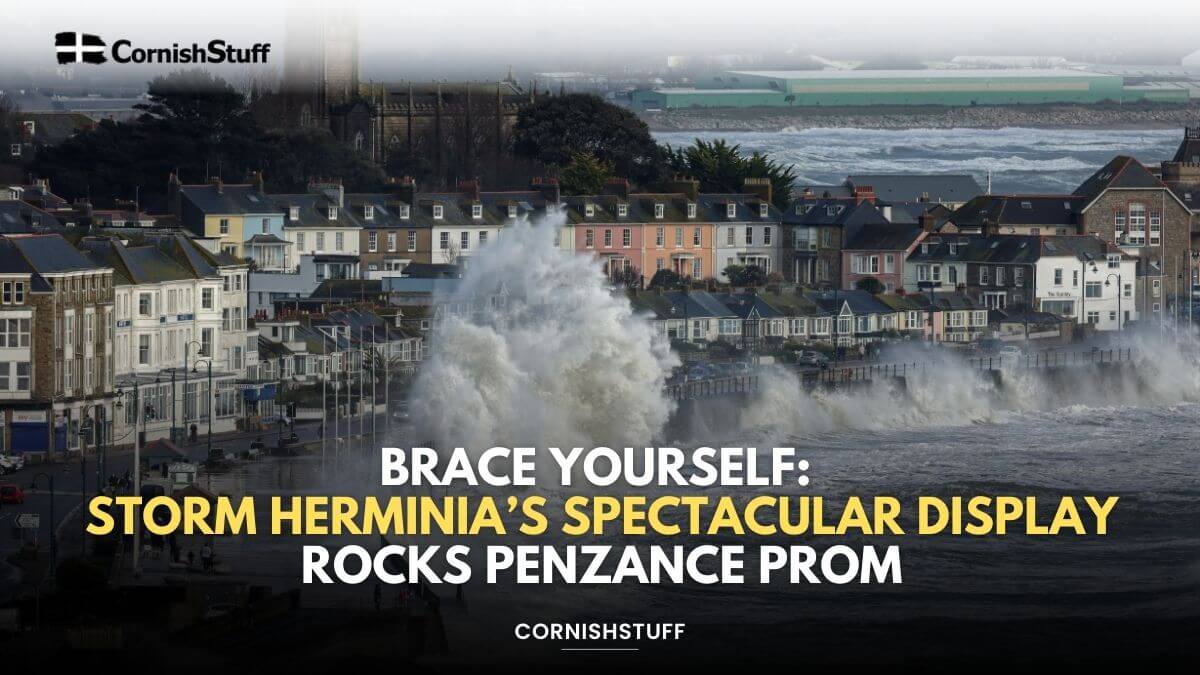 Brace Yourself: Storm Herminia’s Spectacular Display Rocks Penzance ...