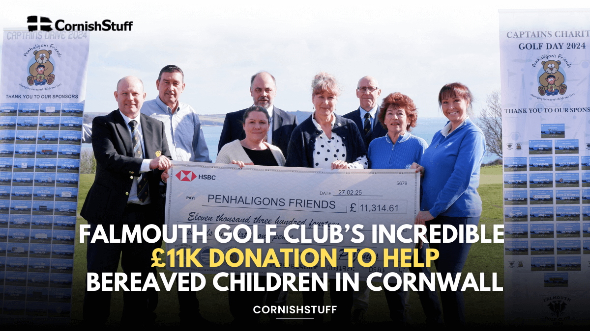 Falmouth Golf Club’s Incredible £11k Donation to Help Bereaved Children ...