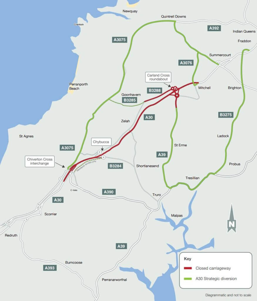 Drivers Warned: Major A30 Overnight Closures Start June 9th - Full ...