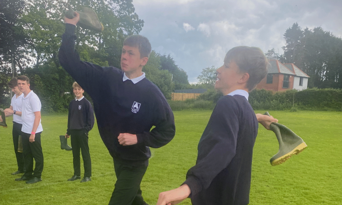 Why Were Launceston Students Playing Hook-a-Duck and Welly Throwing on ...