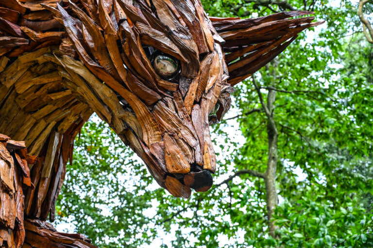 New Leaping Fox Sculpture Unveiled at The Lost Gardens of Heligan ...