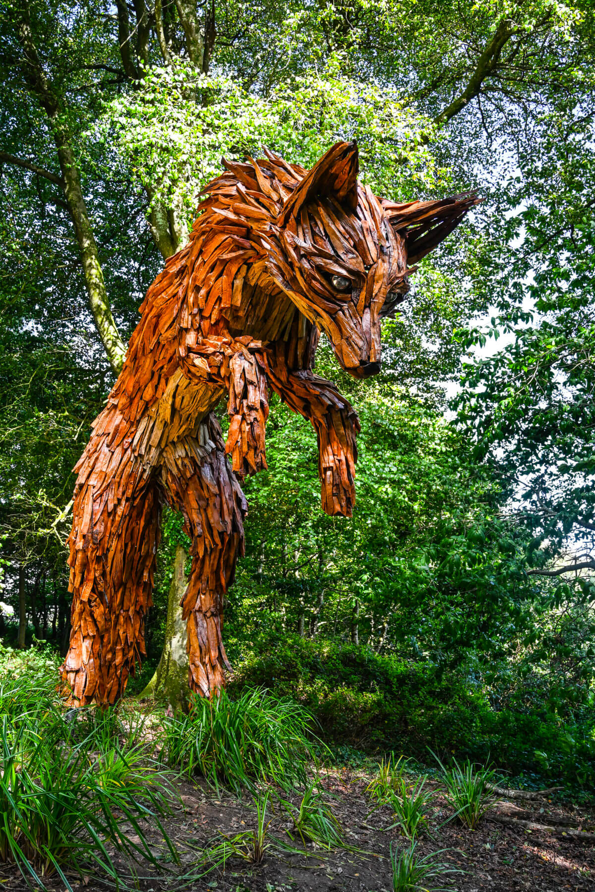 New Leaping Fox Sculpture Unveiled at The Lost Gardens of Heligan ...