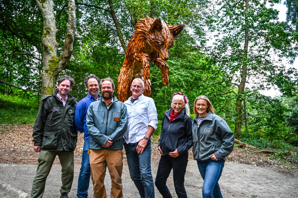 New Leaping Fox Sculpture Unveiled at The Lost Gardens of Heligan ...