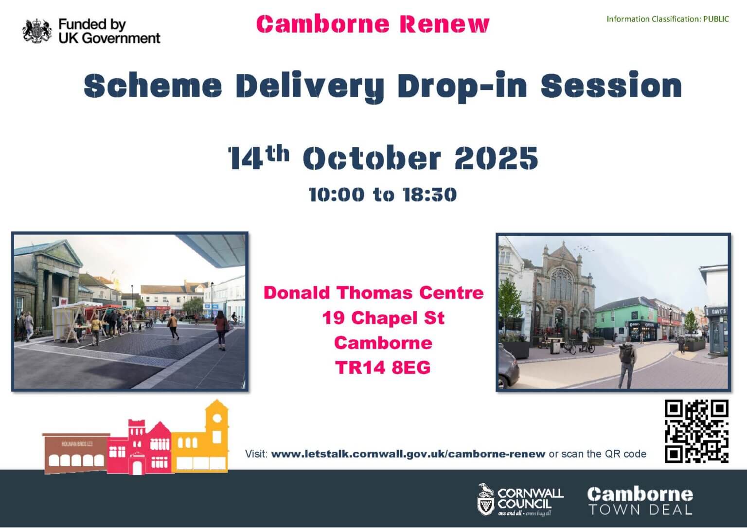 Community Drop-In Session Announced for Camborne Renew Scheme on 14th ...