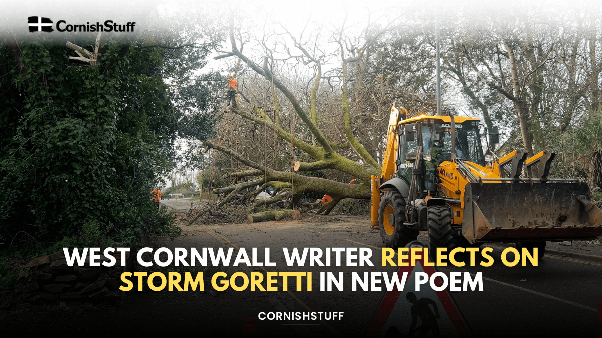West Cornwall Writer Reflects on Storm Goretti in New Poem - CornishStuff