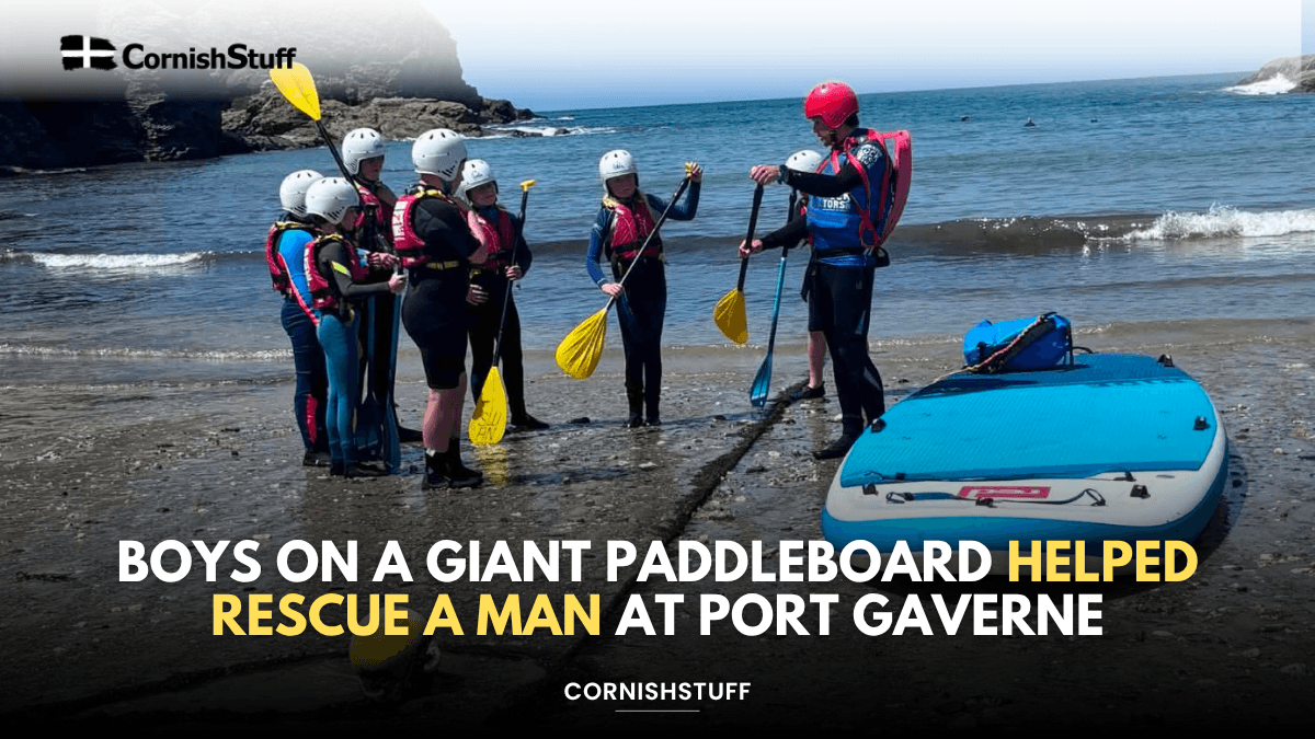 Boys on a Giant Paddleboard Helped Rescue a Man at Port Gaverne ...
